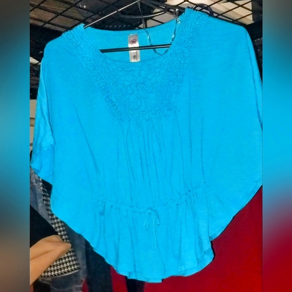 Knitworks | Shirts & Tops | Knit Works Girls Blue Butterfly Sleeve ...